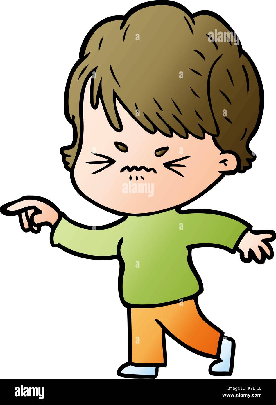 cartoon frustrated woman Stock Vector Image & Art - Alamy