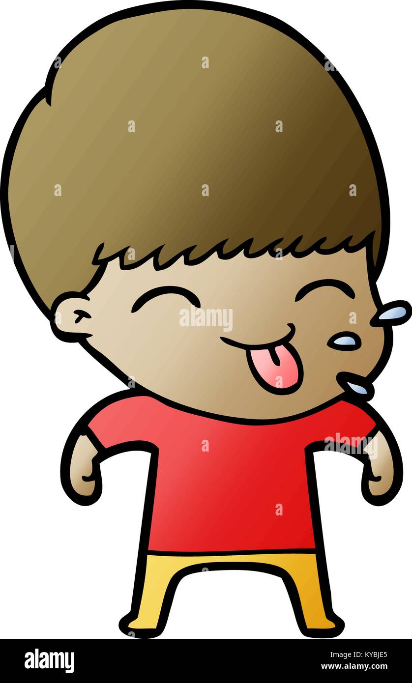 funny cartoon boy Stock Vector Image & Art - Alamy
