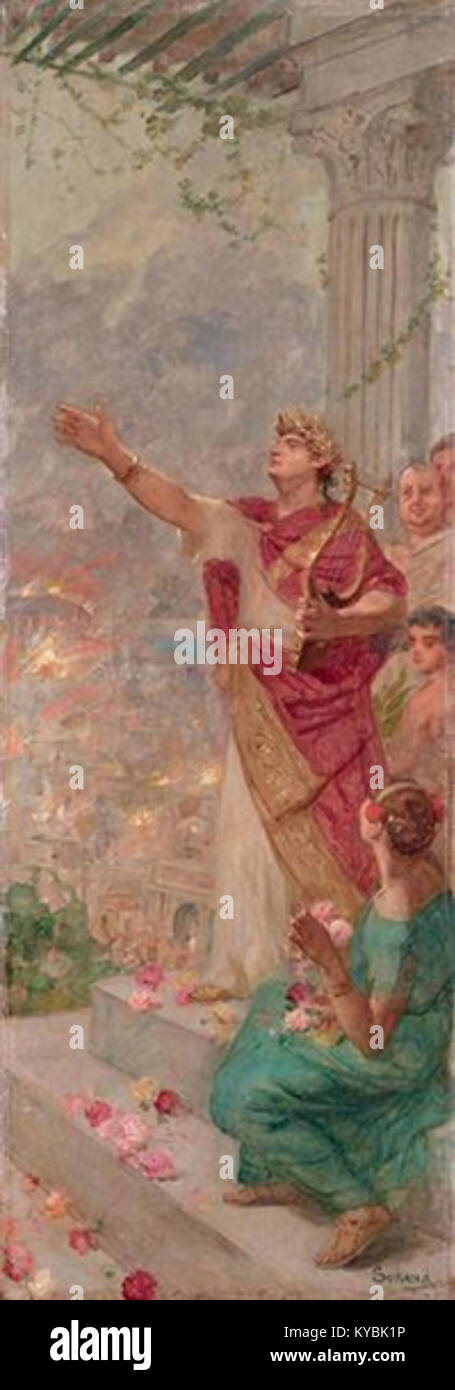 Neron fire rome hi-res stock photography and images - Alamy