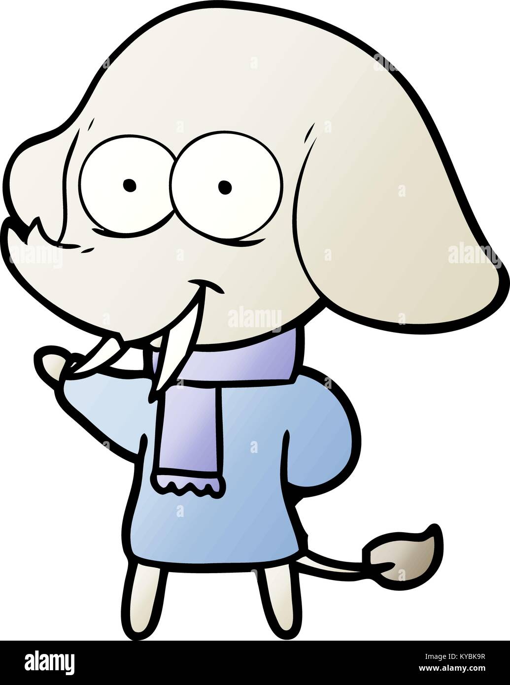 happy cartoon elephant Stock Vector Image & Art - Alamy