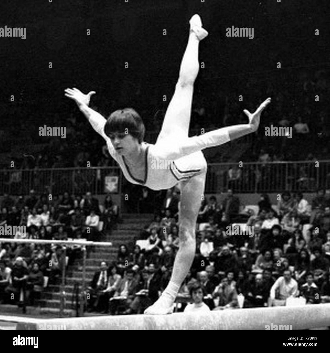 Nadia Comaneci, the legendary gymnast, known for her perfect 10 score ...