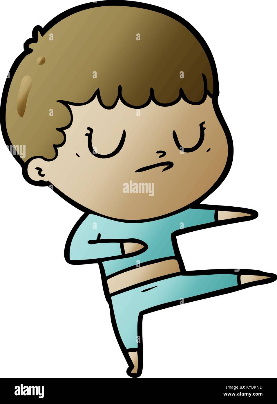 cartoon grumpy boy Stock Vector Image & Art - Alamy