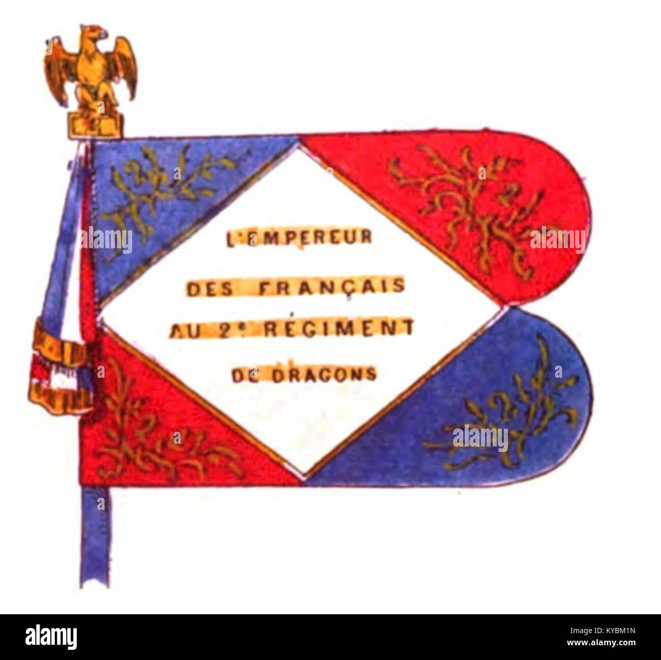 The Napoleonic standard of the 2nd Regiment of Dragoons is a military ...