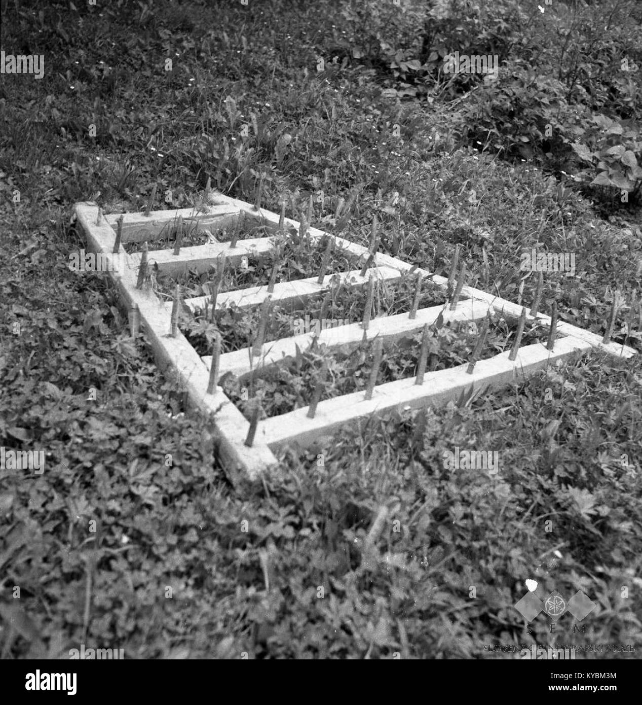 The Narobe inverted dam, built as a defensive measure against ...