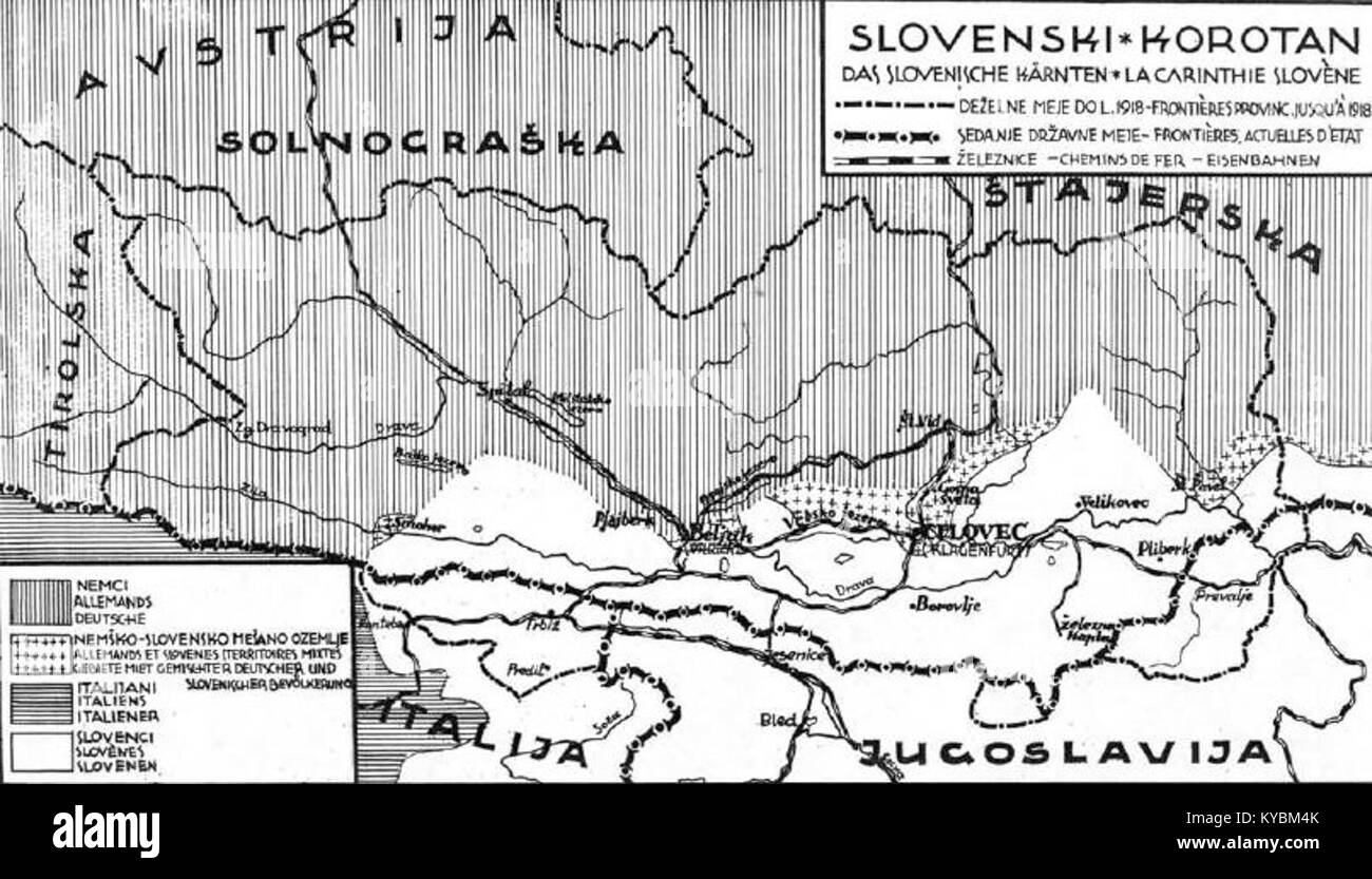 Carinthia map hi-res stock photography and images - Alamy