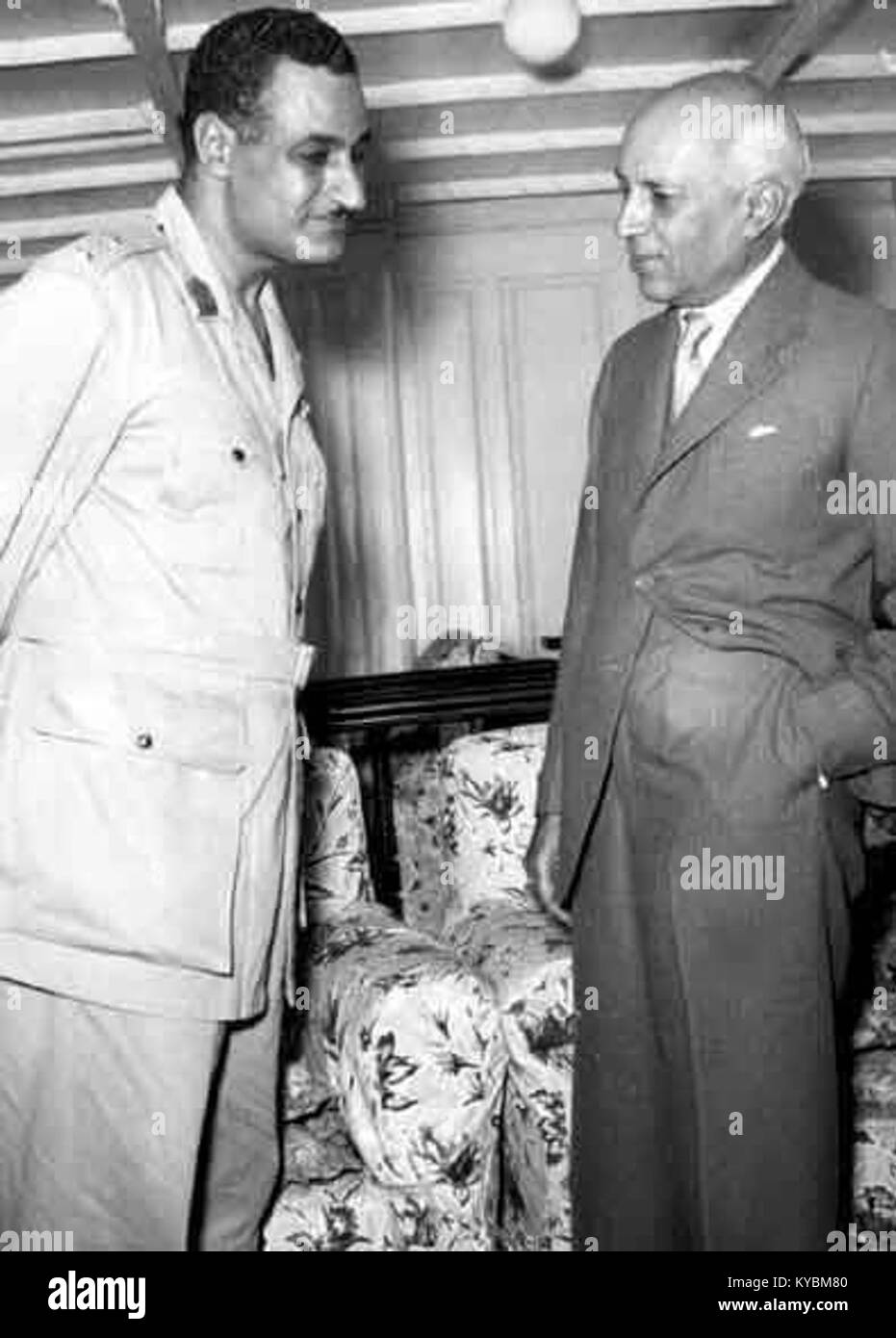 Photograph of prime minister jawaharlal nehru of india Black and White ...