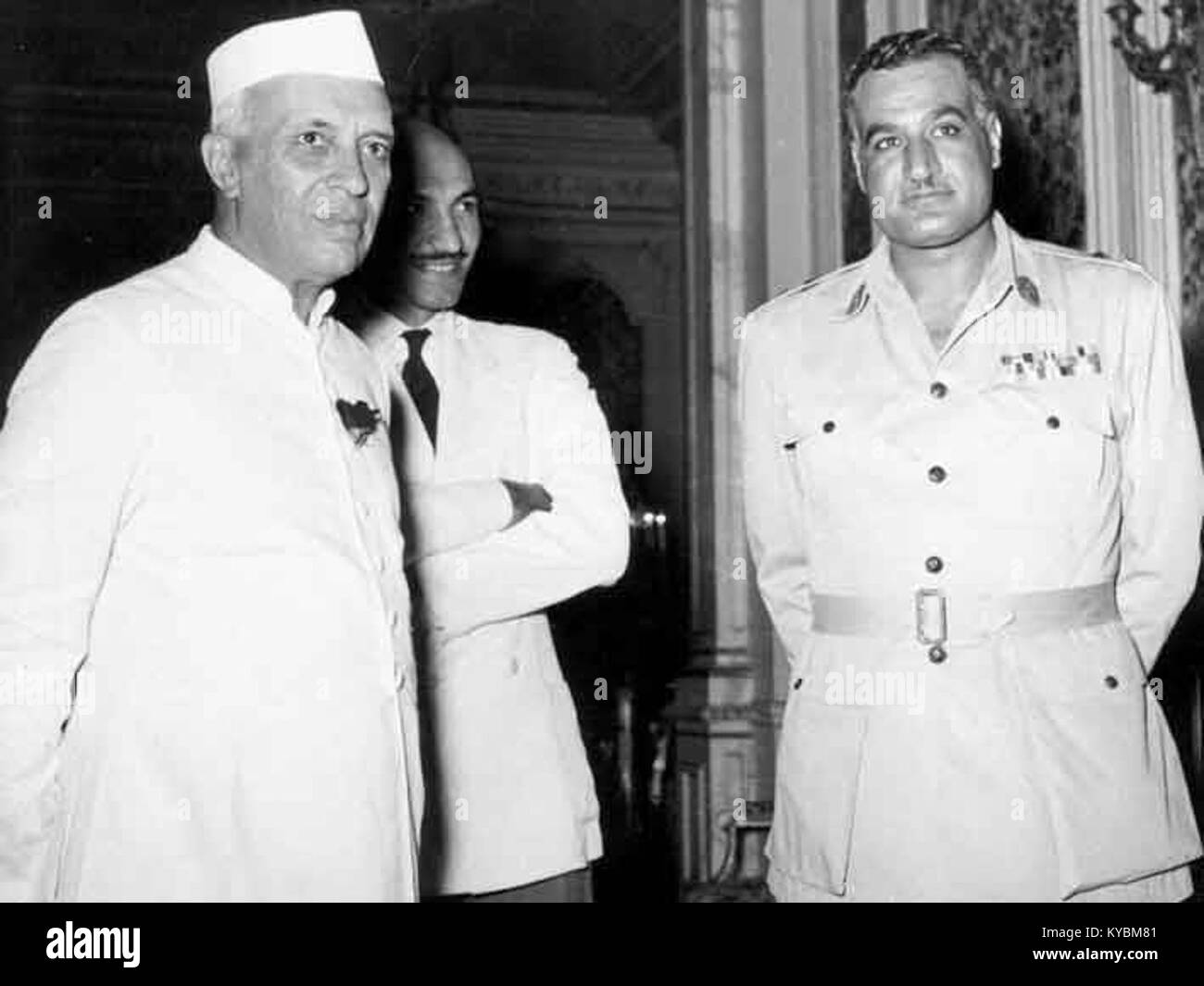 Photograph of prime minister jawaharlal nehru of india Black and White ...