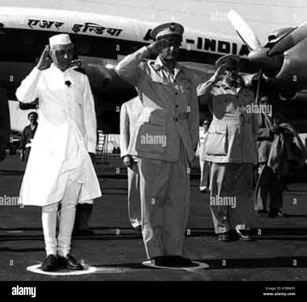 Photograph of prime minister jawaharlal nehru of india Black and White ...