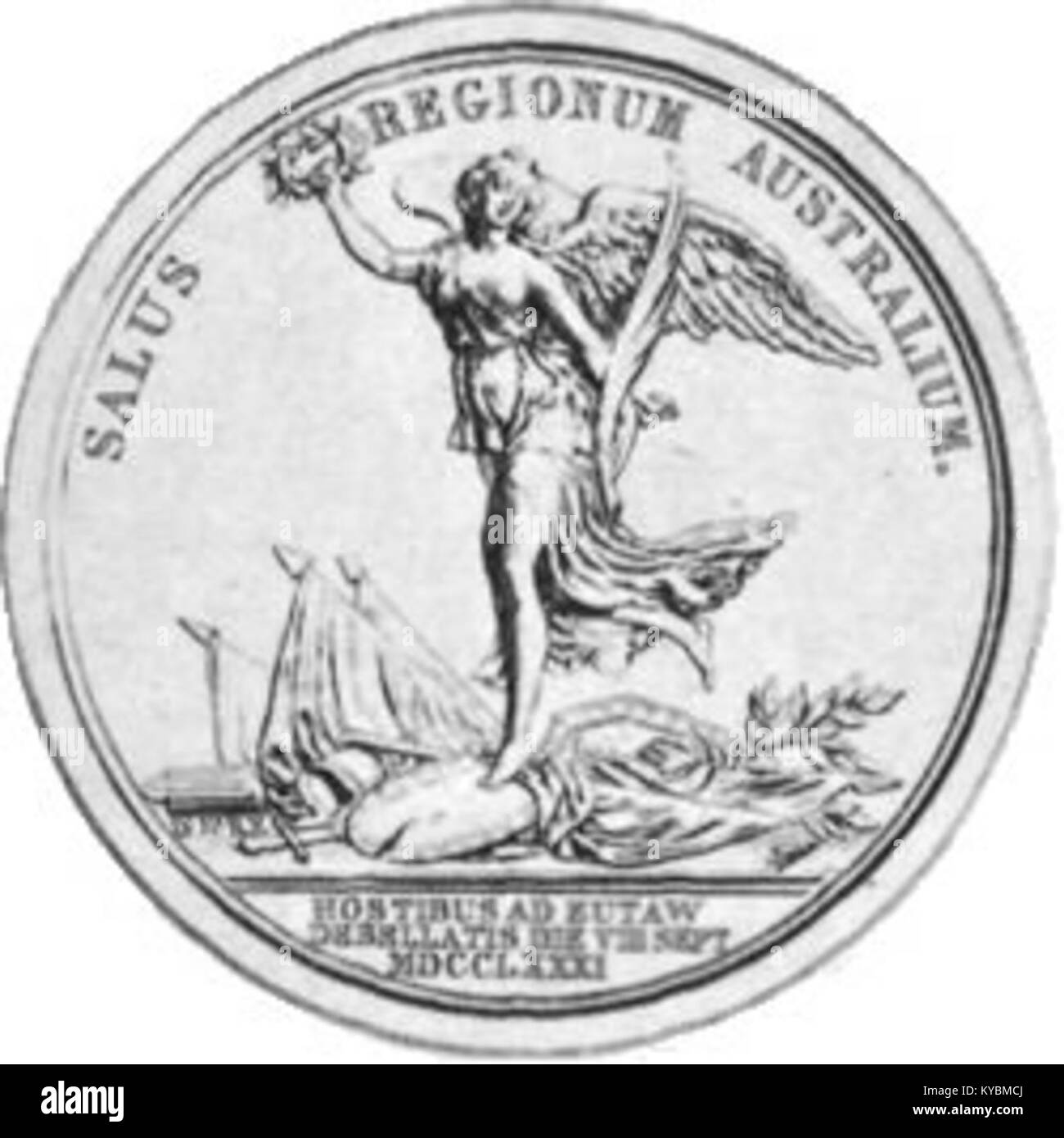 The reverse side of the Nathanael Greene Congressional Gold Medal ...