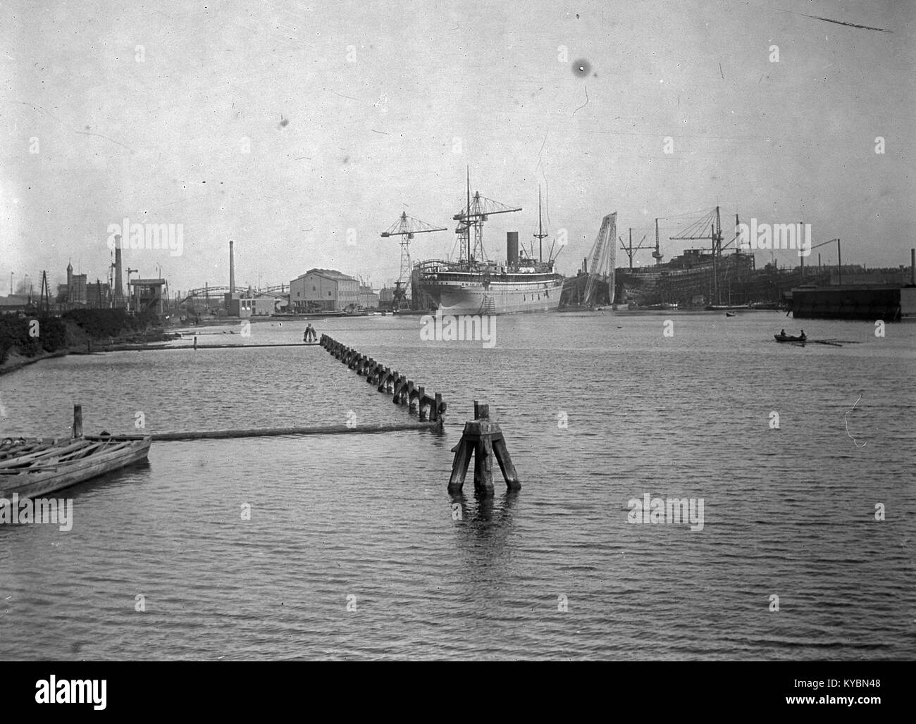 Photograph of NDSM shipyard in the Netherlands, capturing the ...