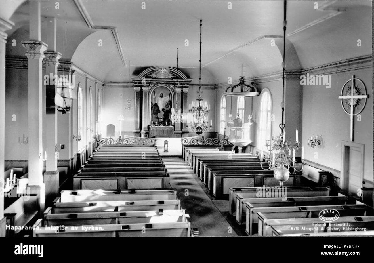 The Nedertorne-Haparanda Old Church in Sweden is a historic building ...