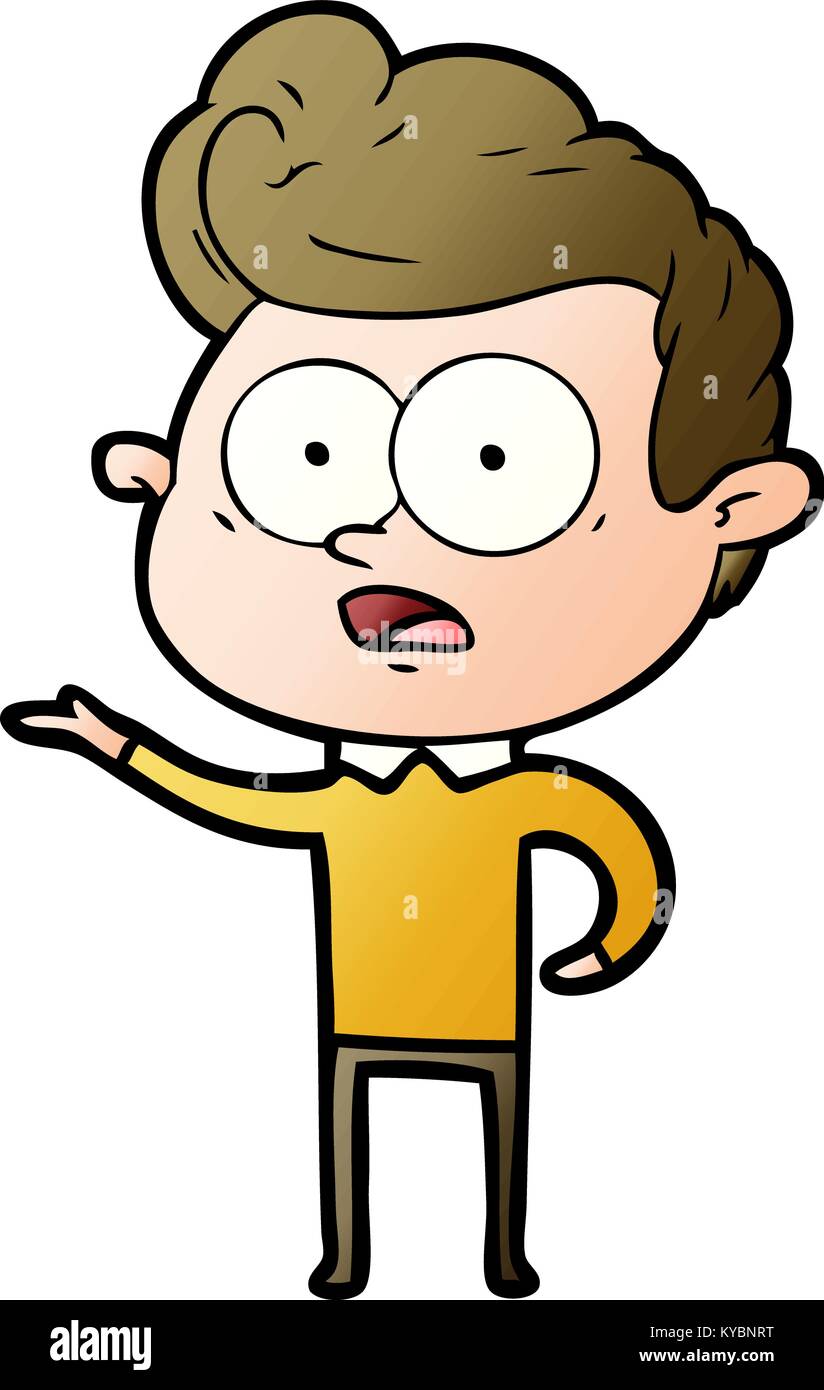 cartoon staring man Stock Vector Image & Art - Alamy