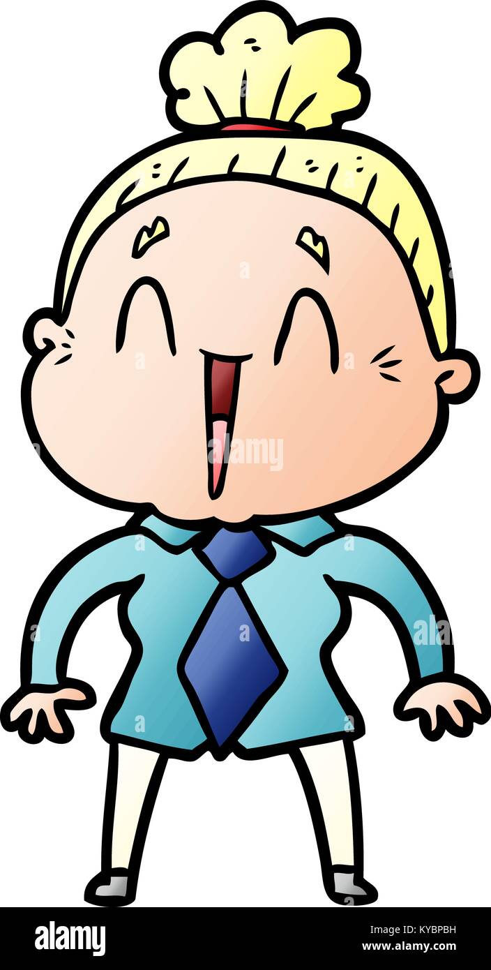 cartoon happy old lady Stock Vector Image & Art - Alamy