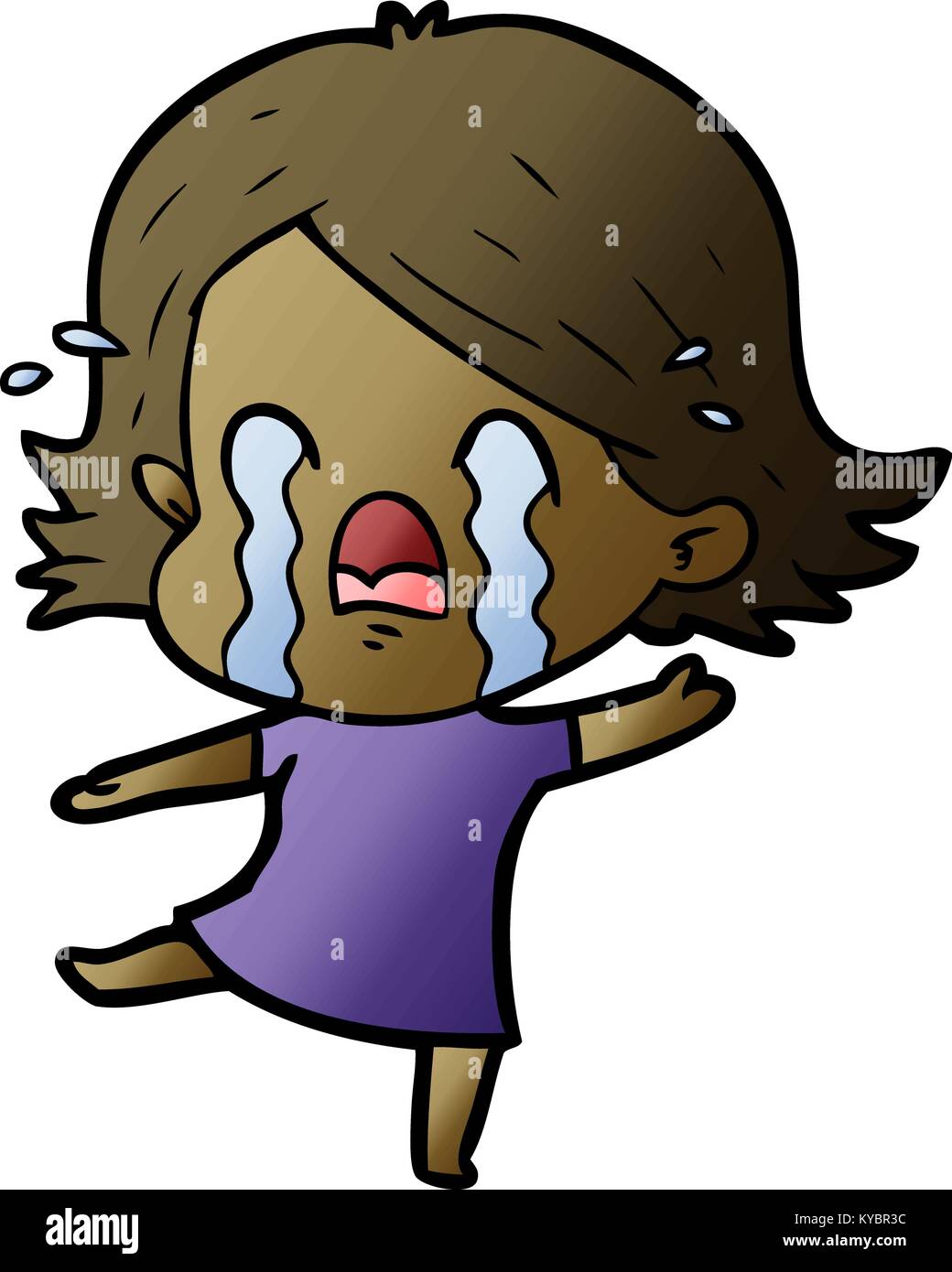 cartoon woman crying Stock Vector Image & Art - Alamy
