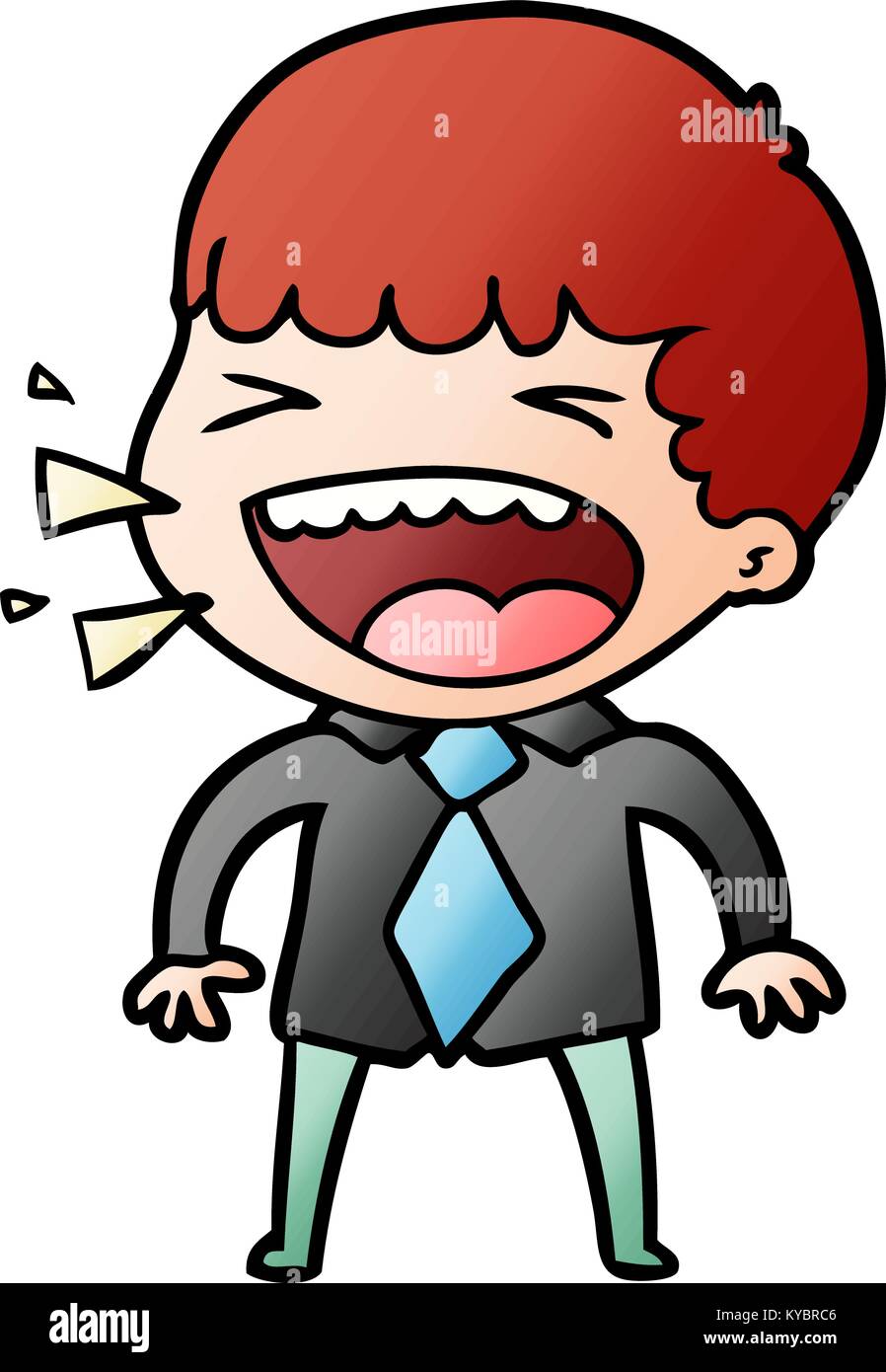 cartoon laughing man Stock Vector Image & Art - Alamy