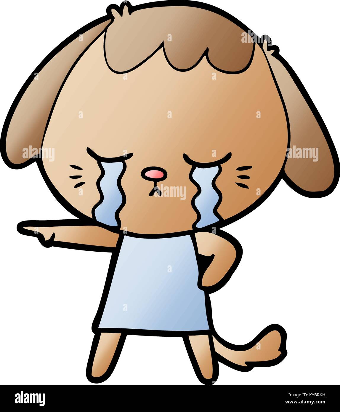 cartoon crying dog Stock Vector Image & Art - Alamy
