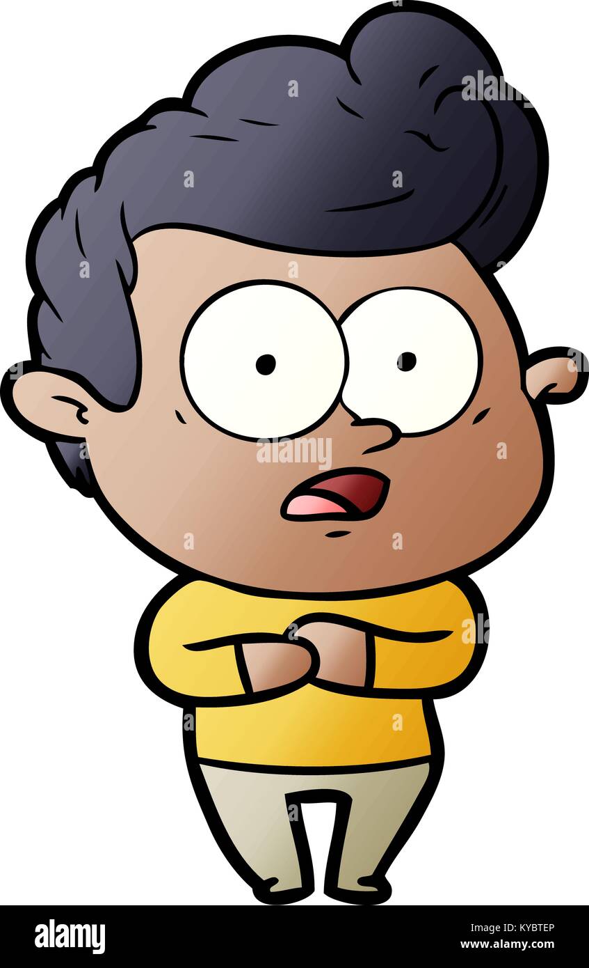 cartoon staring man Stock Vector Image & Art - Alamy