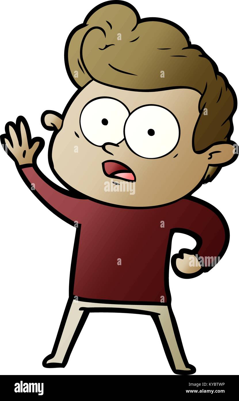 cartoon staring man Stock Vector Image & Art - Alamy