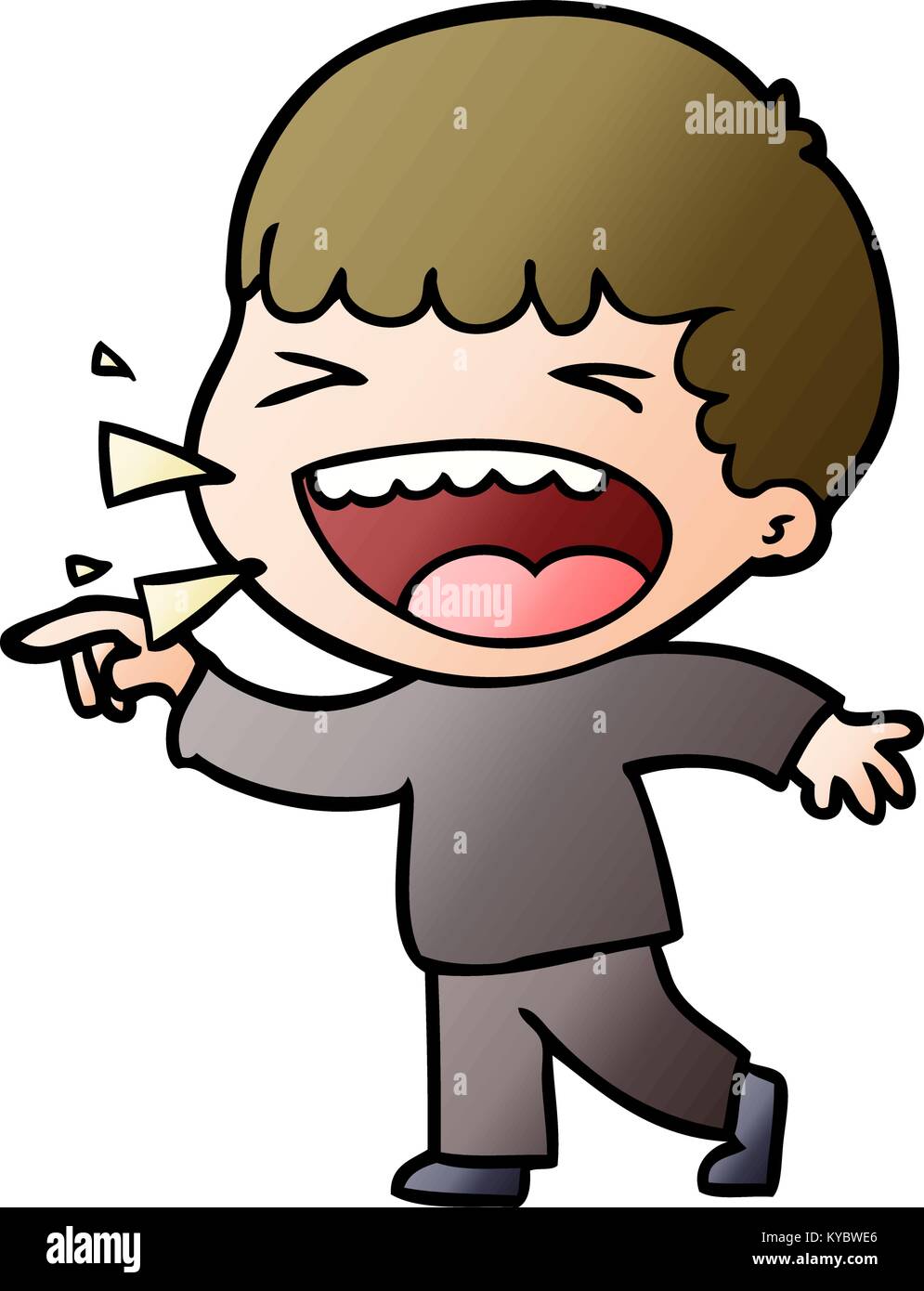 cartoon laughing man Stock Vector Image & Art - Alamy