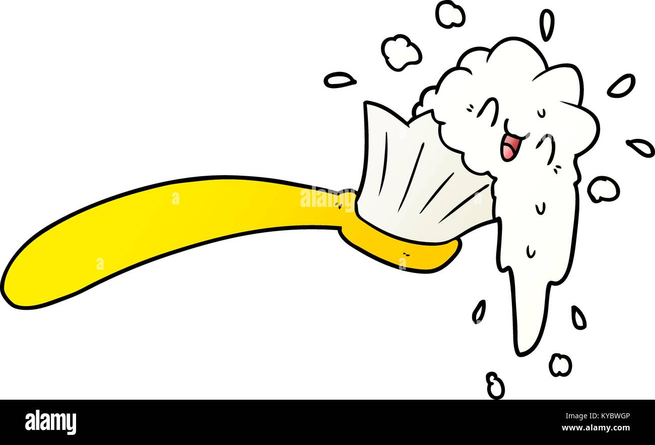 cartoon toothbrush and toothpaste Stock Vector Image & Art - Alamy