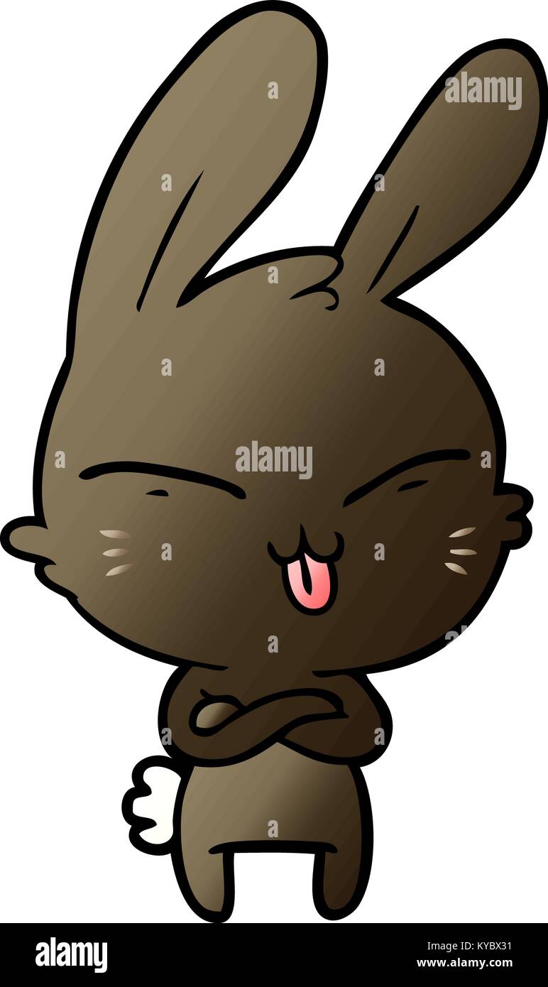 cute cartoon rabbit Stock Vector Image & Art - Alamy