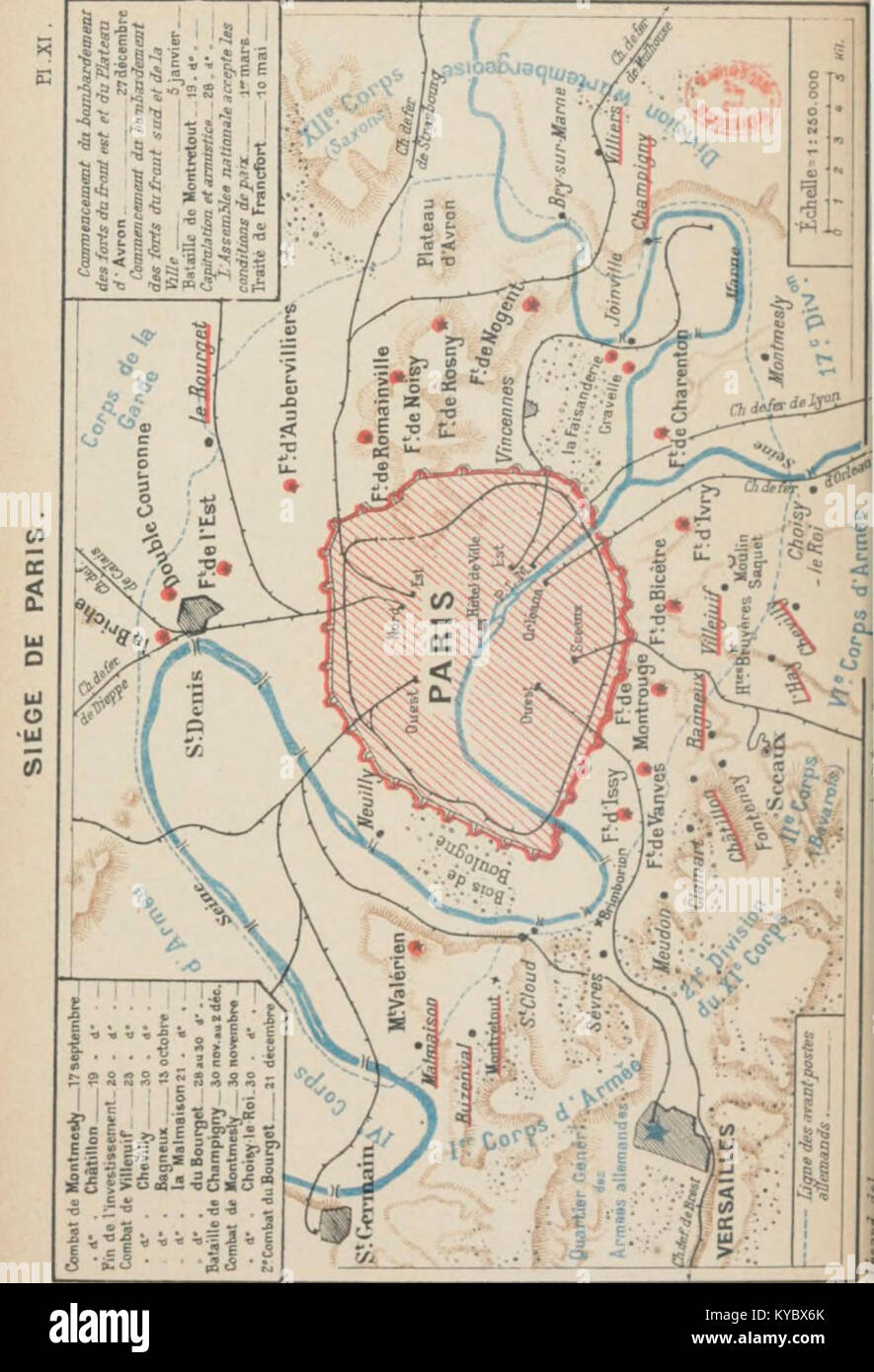 A written account summarizing events of the Franco-Prussian War of 1870 ...