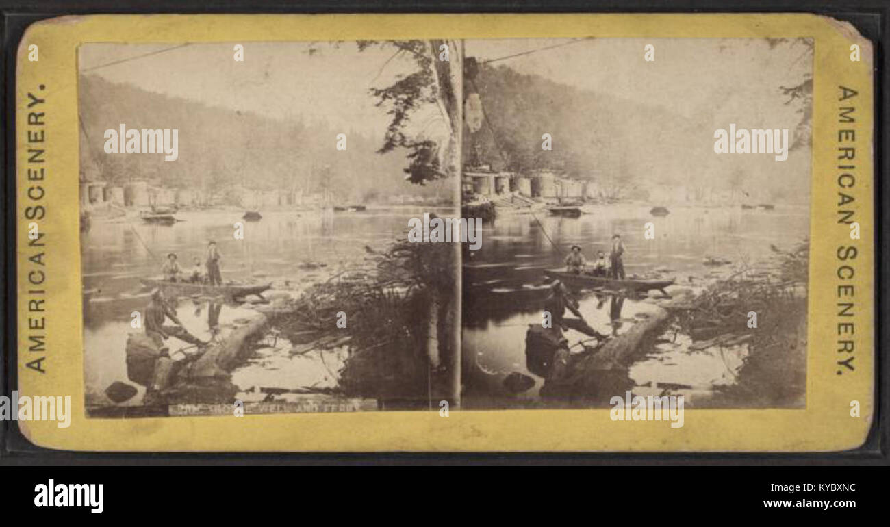Noble well and ferry, from Robert N. Dennis collection of stereoscopic ...