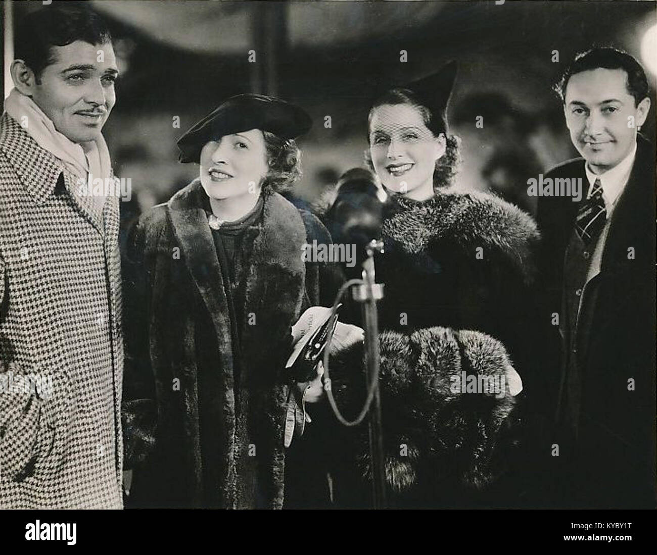 Norma Shearer, ClarkGable, Irving Thalberg, Maria Langham Stock Photo ...