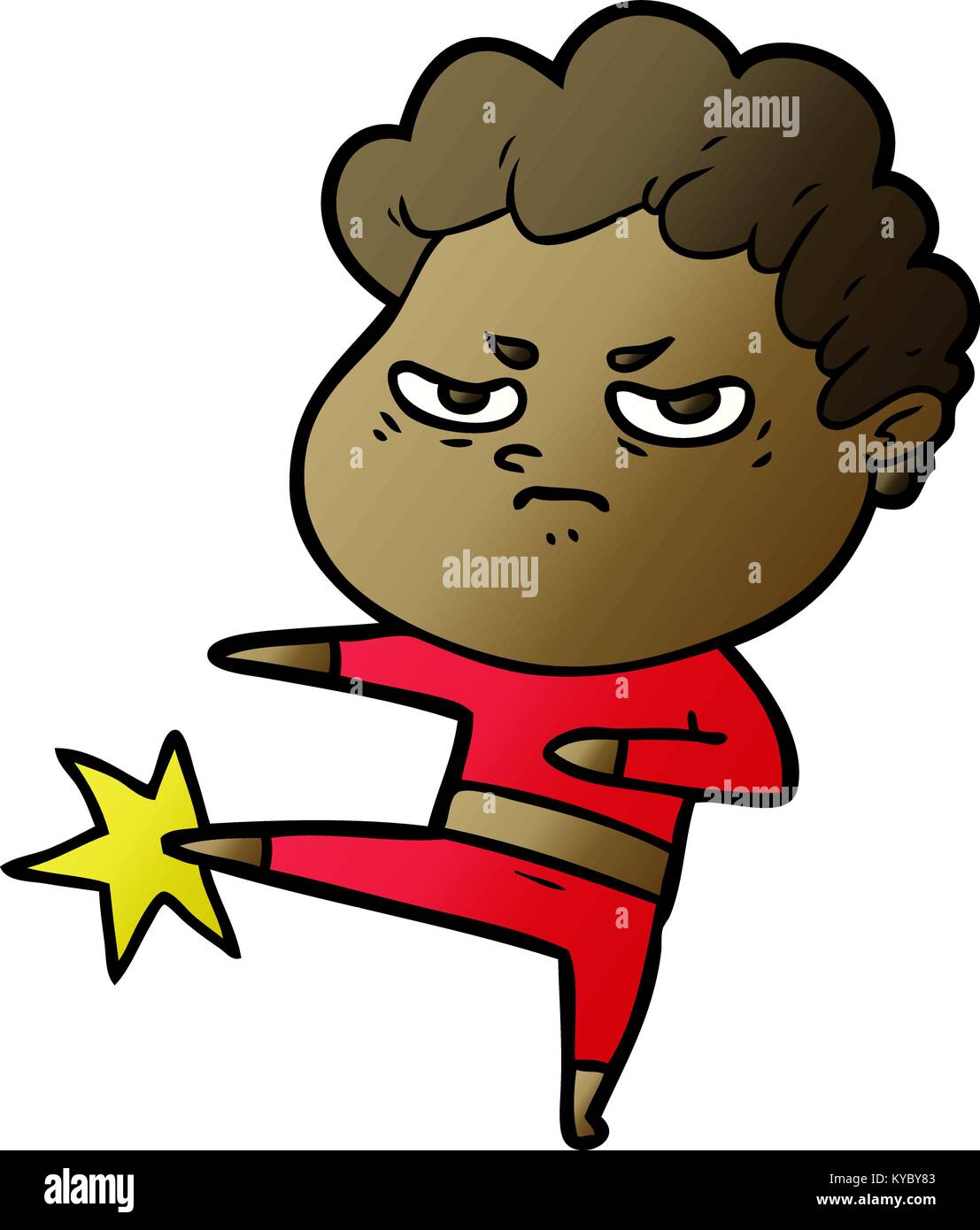 cartoon angry man Stock Vector Image & Art - Alamy