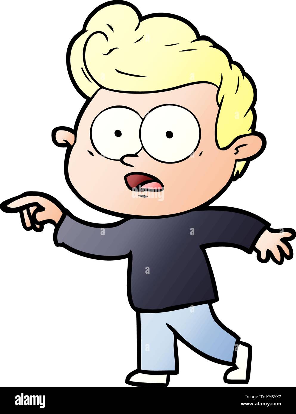 cartoon staring man Stock Vector Image & Art - Alamy