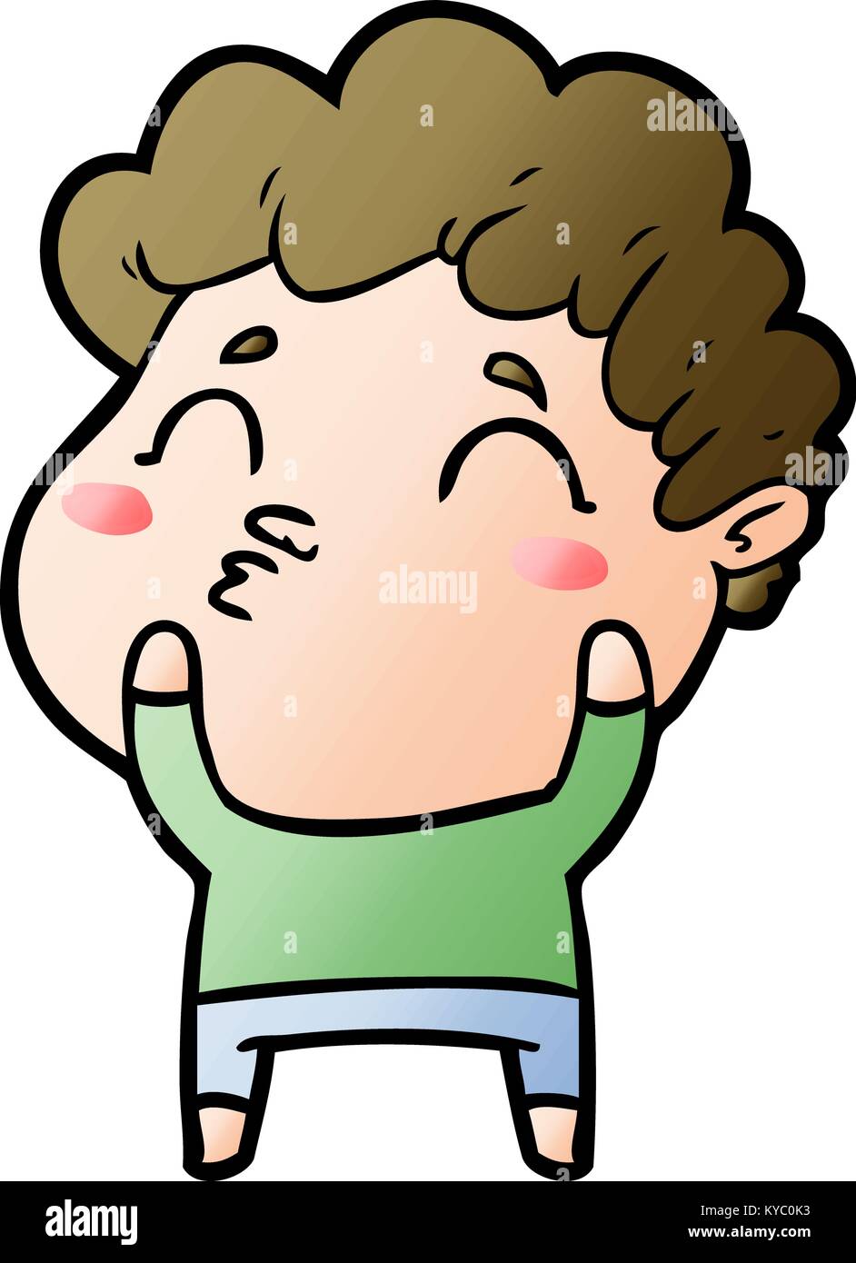 cartoon man pouting Stock Vector Image & Art - Alamy