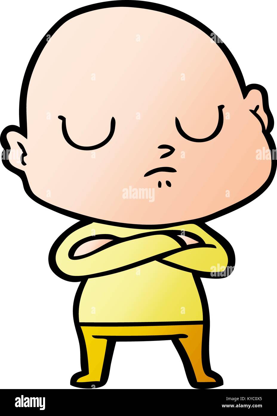 cartoon bald man Stock Vector Image & Art - Alamy