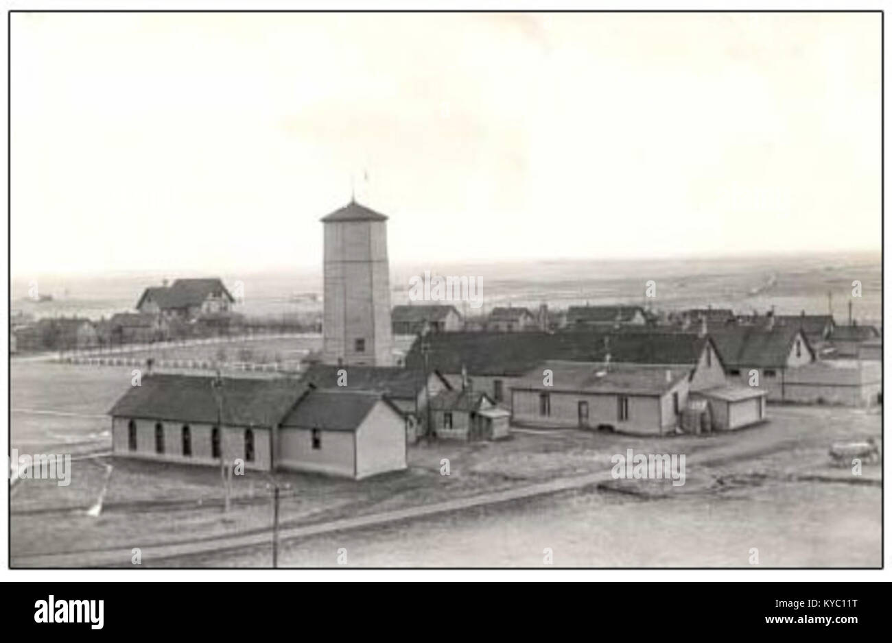 Photograph of the North West Mounted Police barracks from around 1890 ...