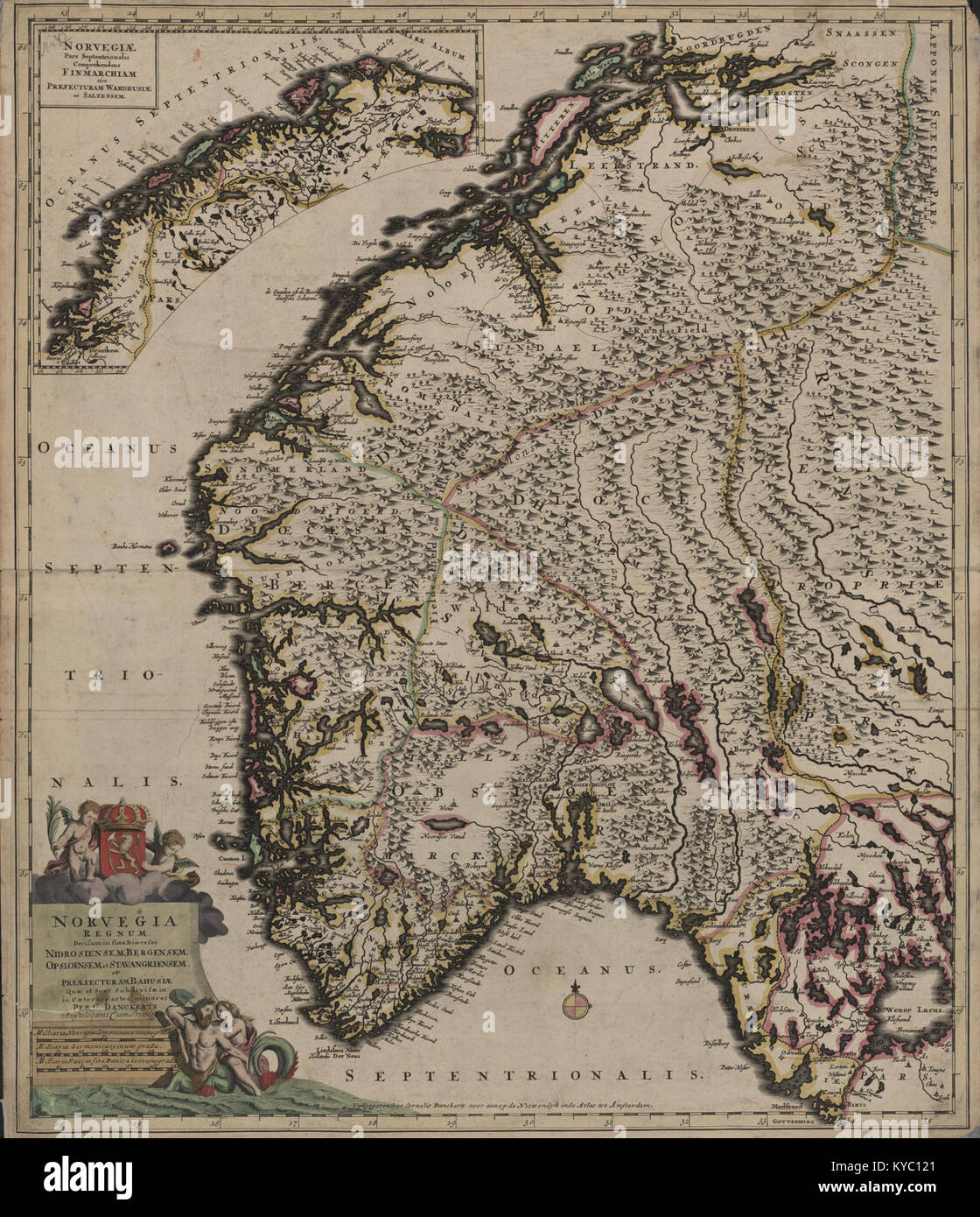Kingdom of norway map hi-res stock photography and images - Alamy