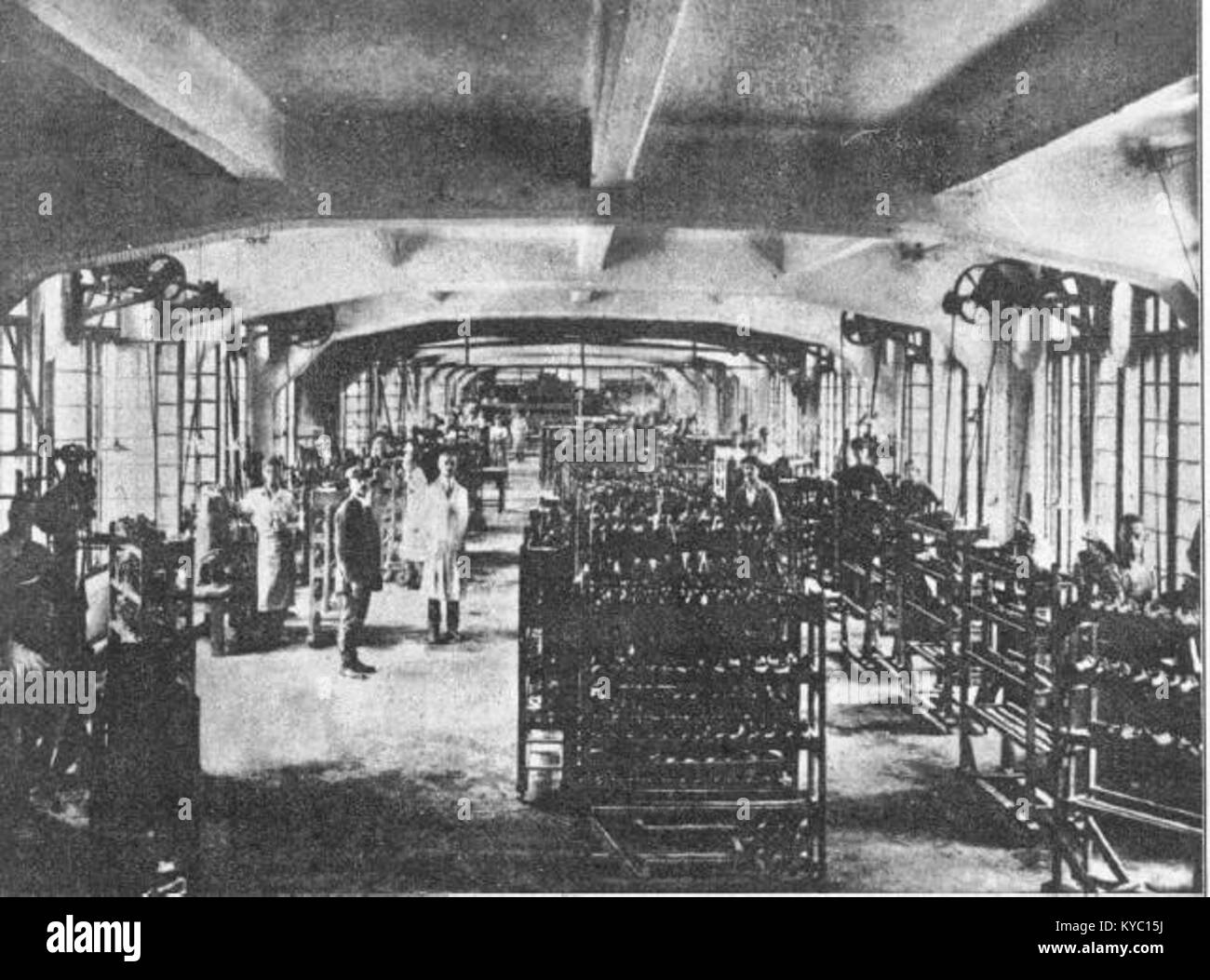 This image shows the interior of the Pollak factory in Ljubljana ...