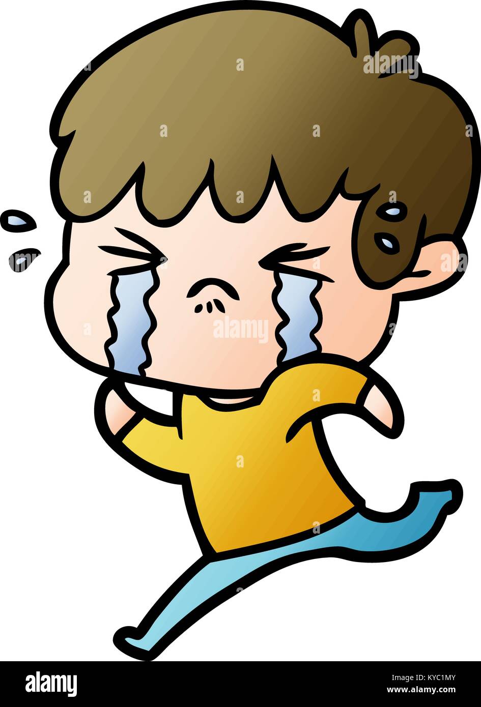 cartoon boy crying Stock Vector Image & Art - Alamy