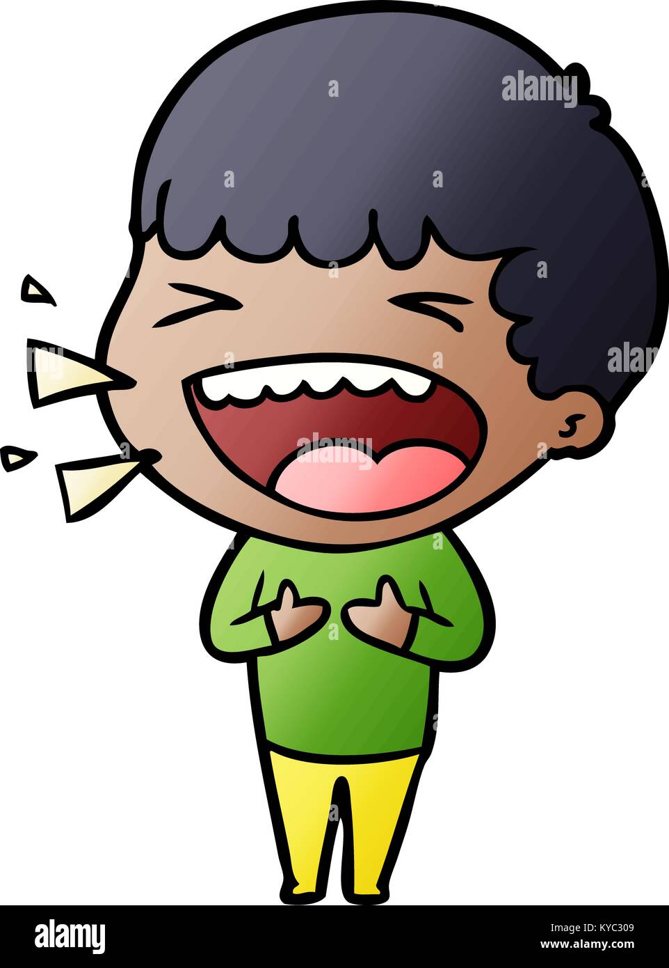 cartoon laughing man Stock Vector Image & Art - Alamy
