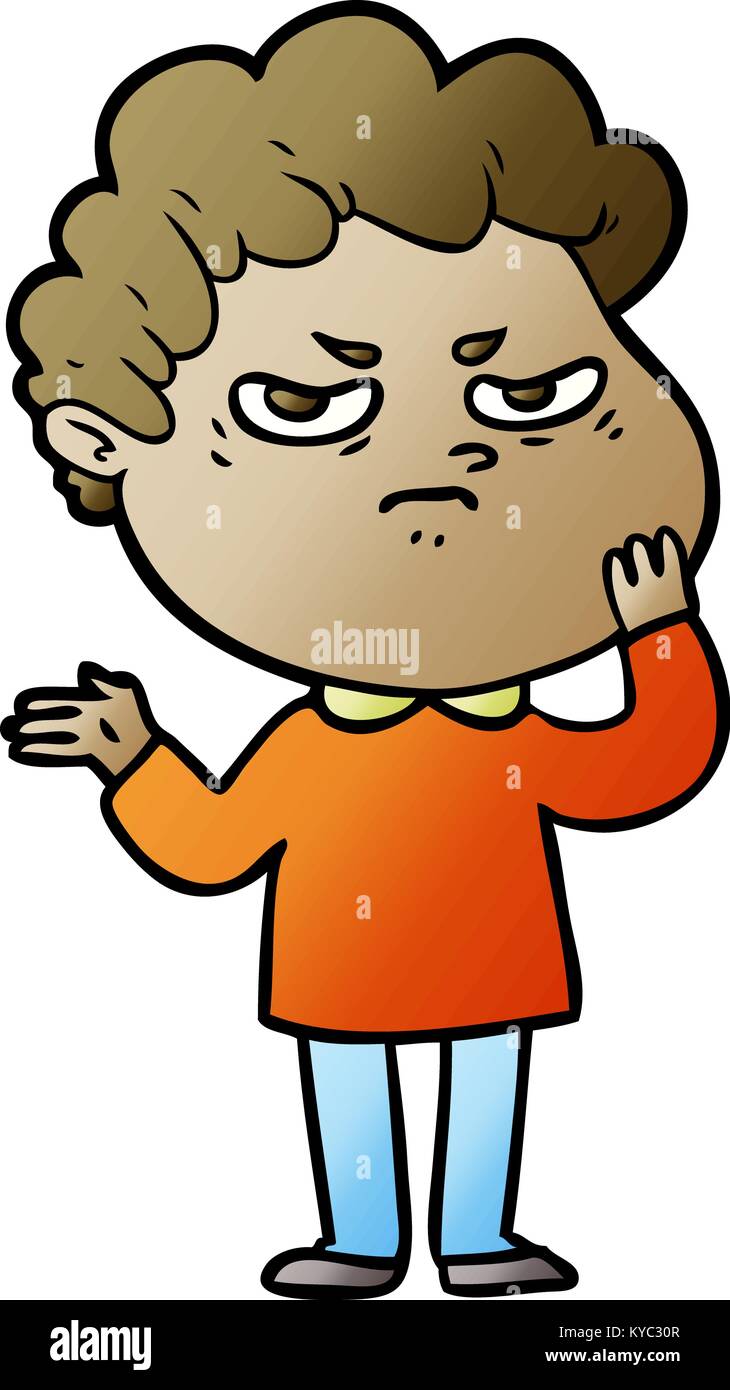 cartoon angry man Stock Vector Image & Art - Alamy