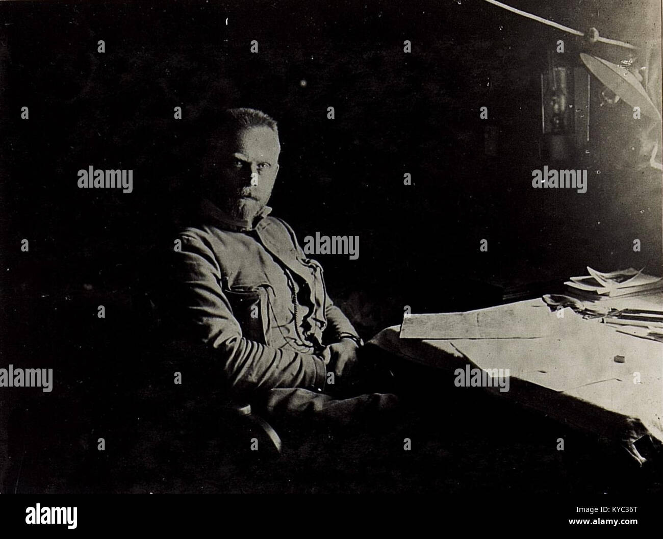 A portrait of Oberstleutnant Bily, former Battalion Commander of II-92 ...