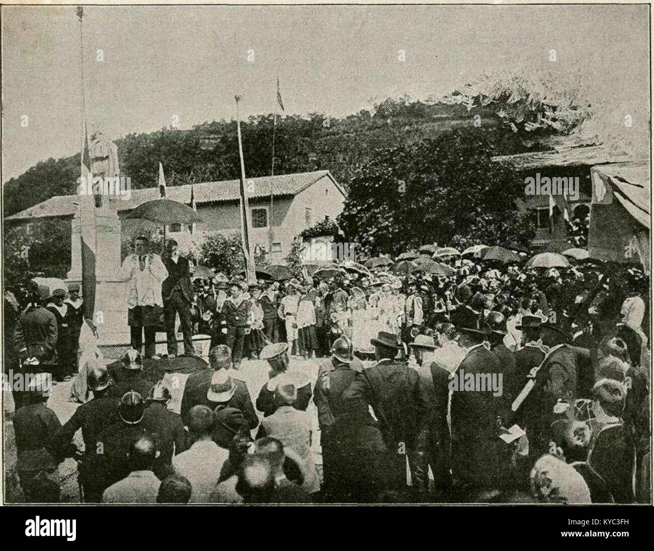 This 1898 document details the discovery of the Čehovin monument ...