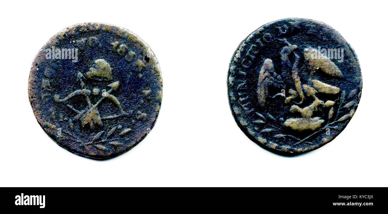 Octavilla de Zamora (Michoacán) de 1856 (L81)(cobre)(anverso y reverso ...