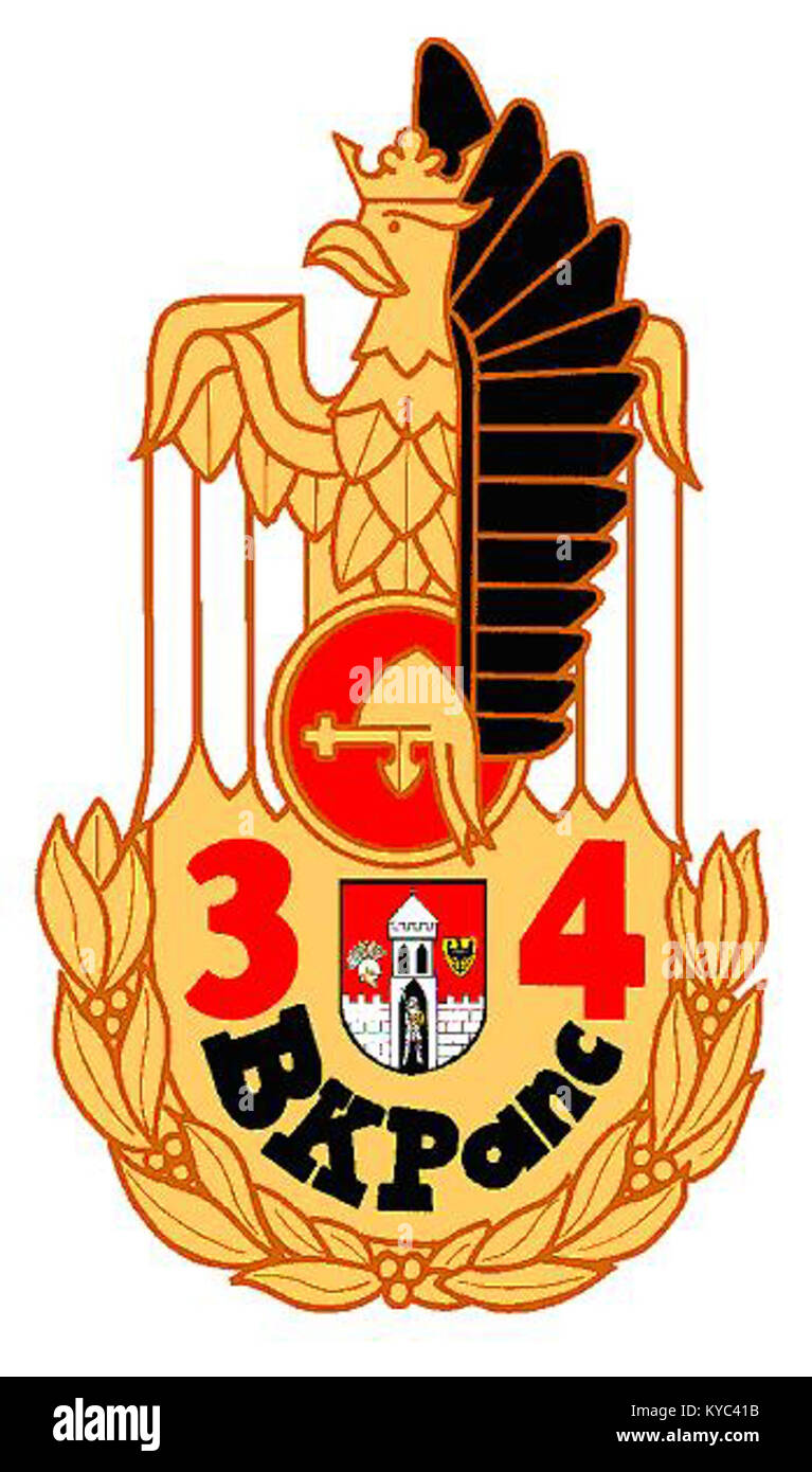 The commemorative badge of the 34th Armoured Cavalry Brigade (34 BKPanc ...