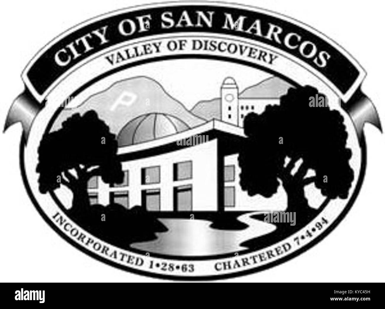 Official Seal of the City of San Marcos, CA Stock Photo - Alamy