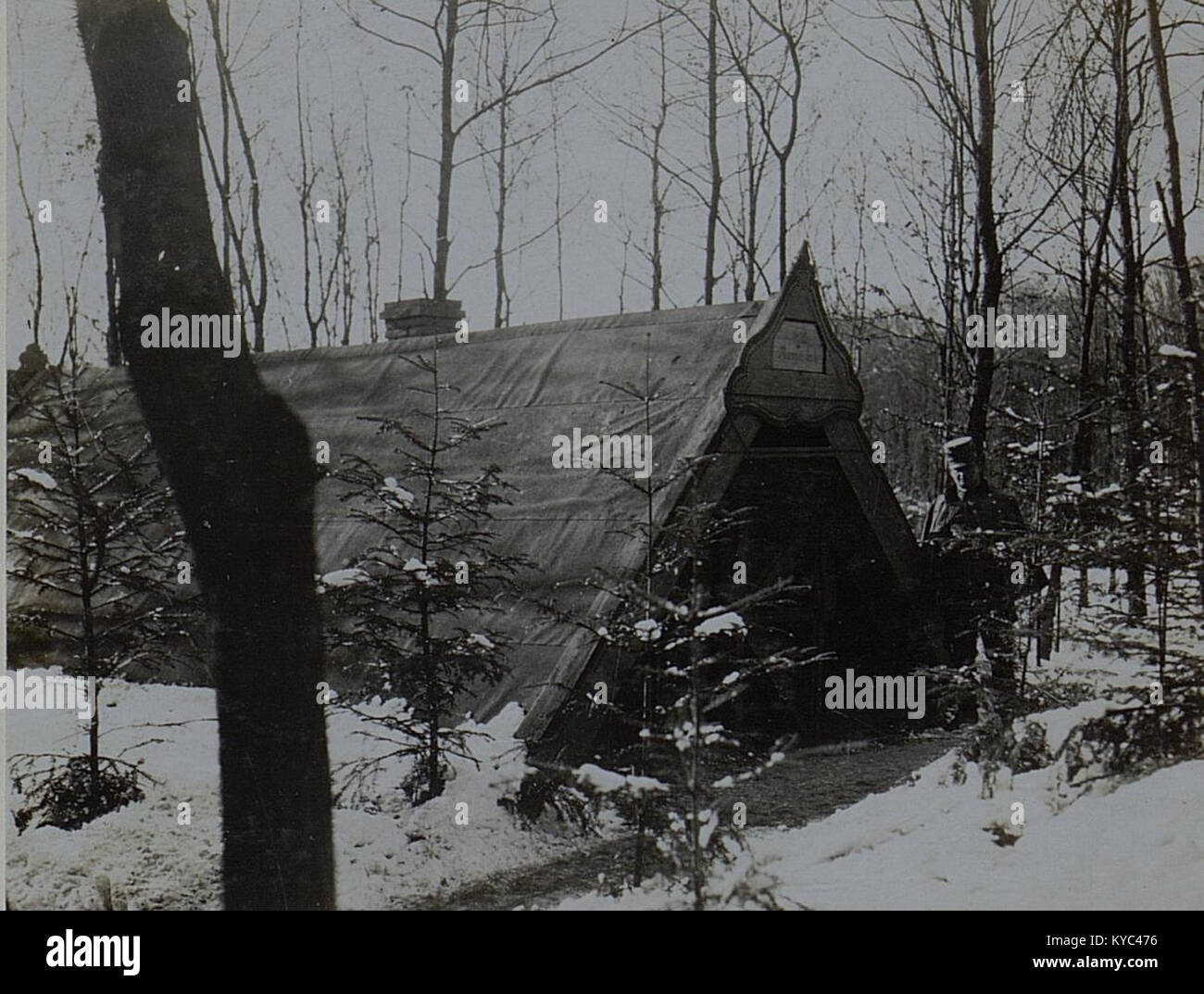 This photograph depicts the officer quarters of the 40th Infantry ...