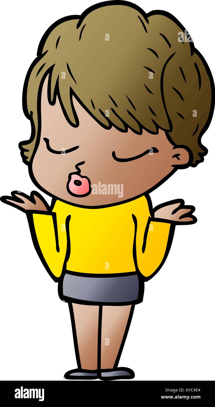 cartoon woman with eyes shut Stock Vector Image & Art - Alamy