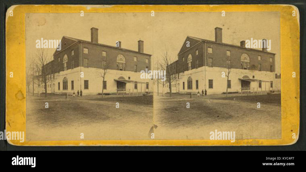 A historical illustration by G. D. Wakely showing the Old Capitol ...