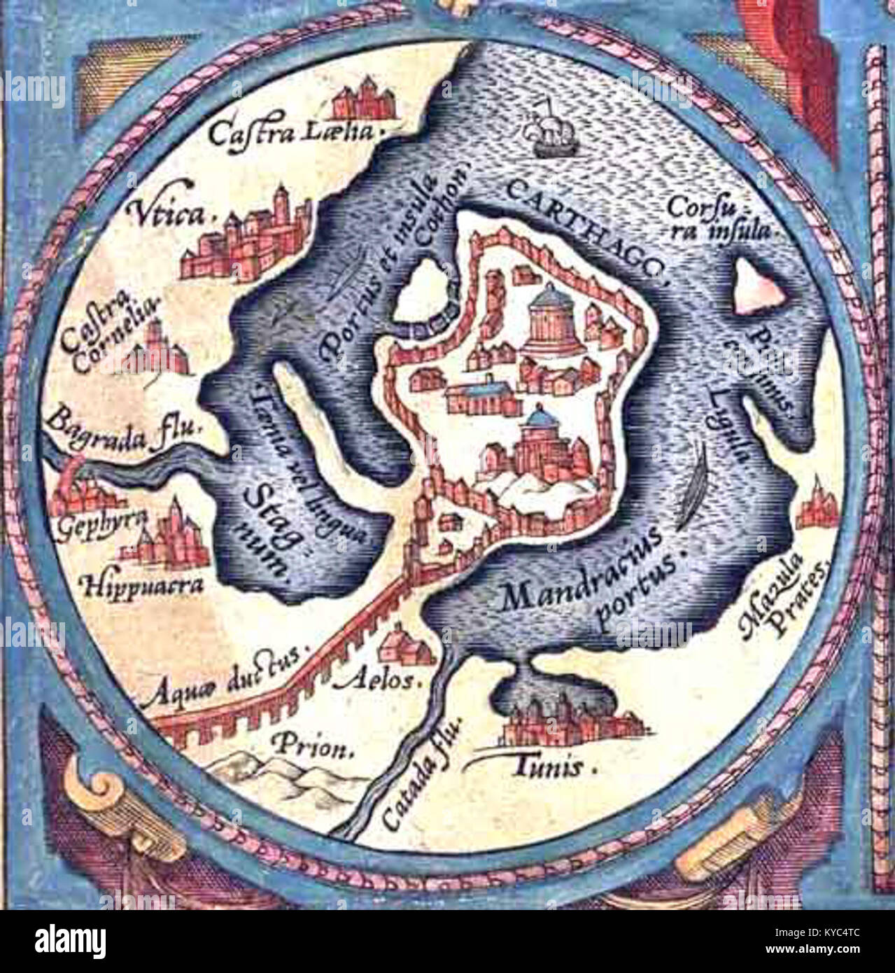 Carthage tunisia ancient map hi-res stock photography and images - Alamy