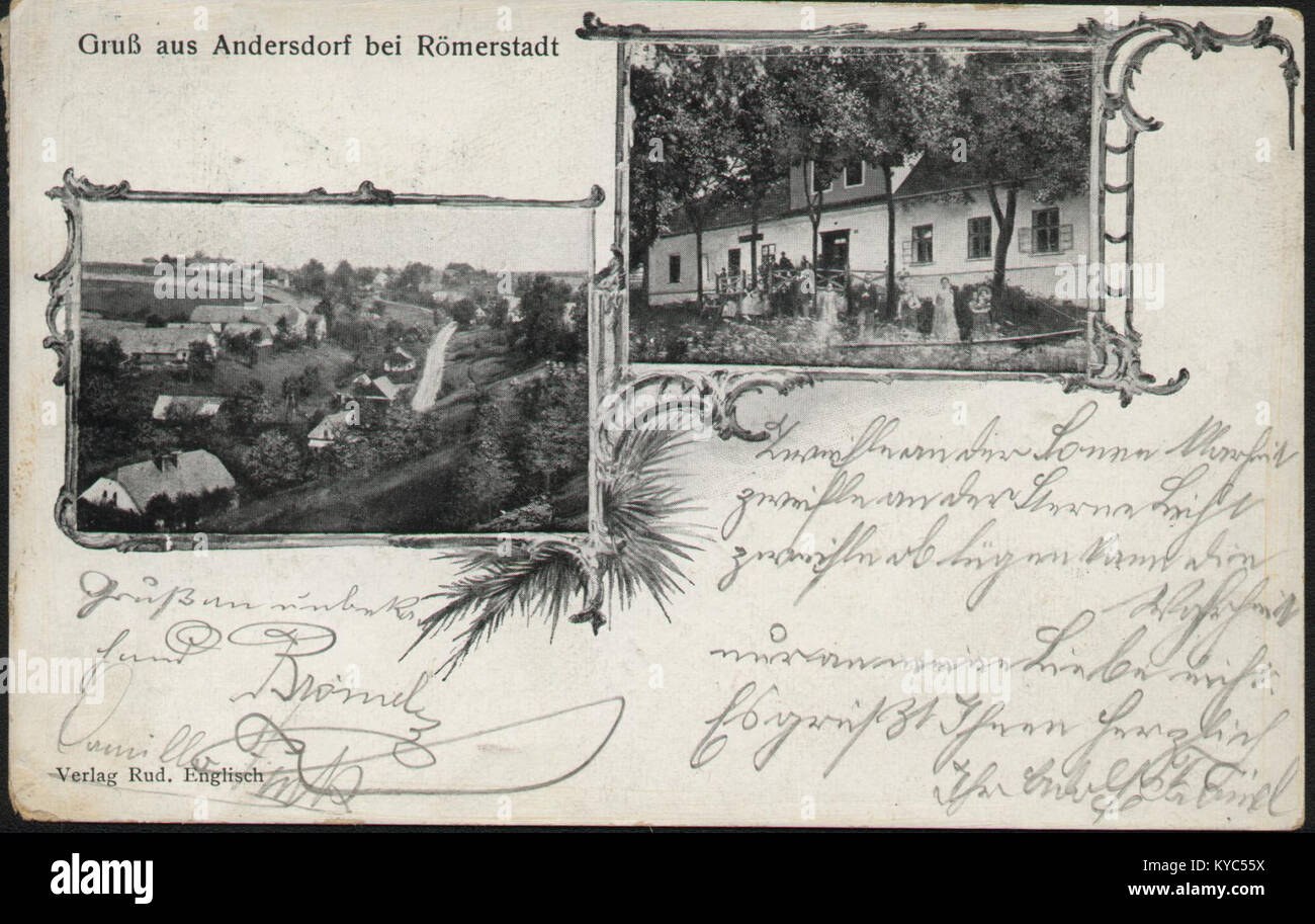 Vintage postcard showing church hi-res stock photography and images - Alamy