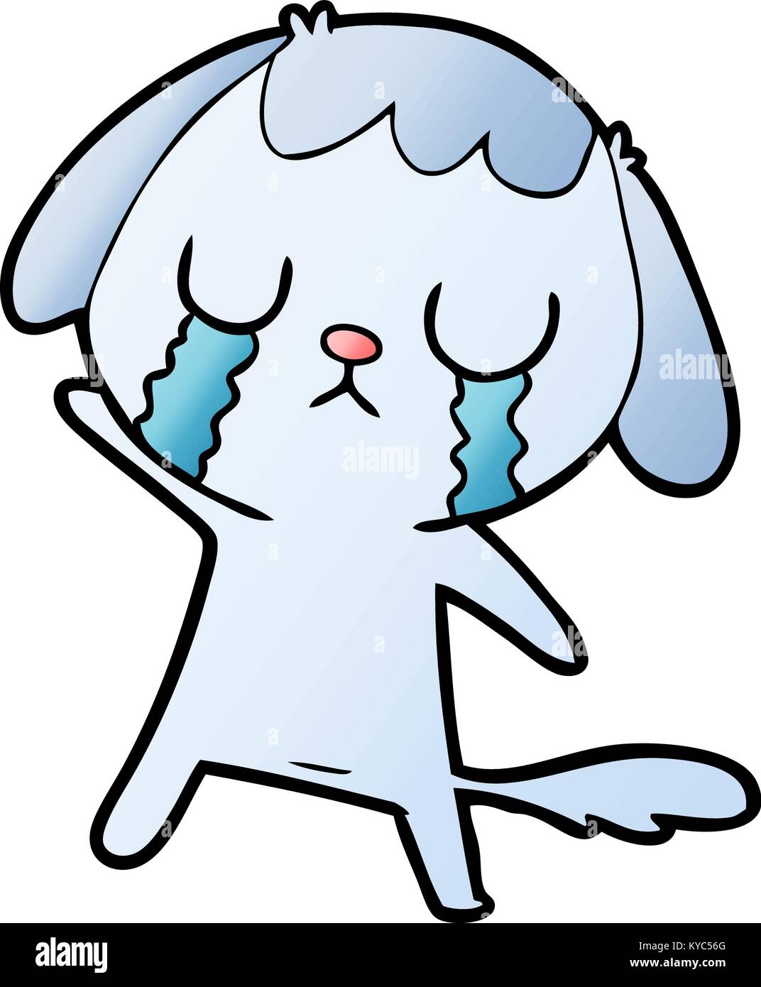 cute cartoon dog crying Stock Vector Image & Art - Alamy