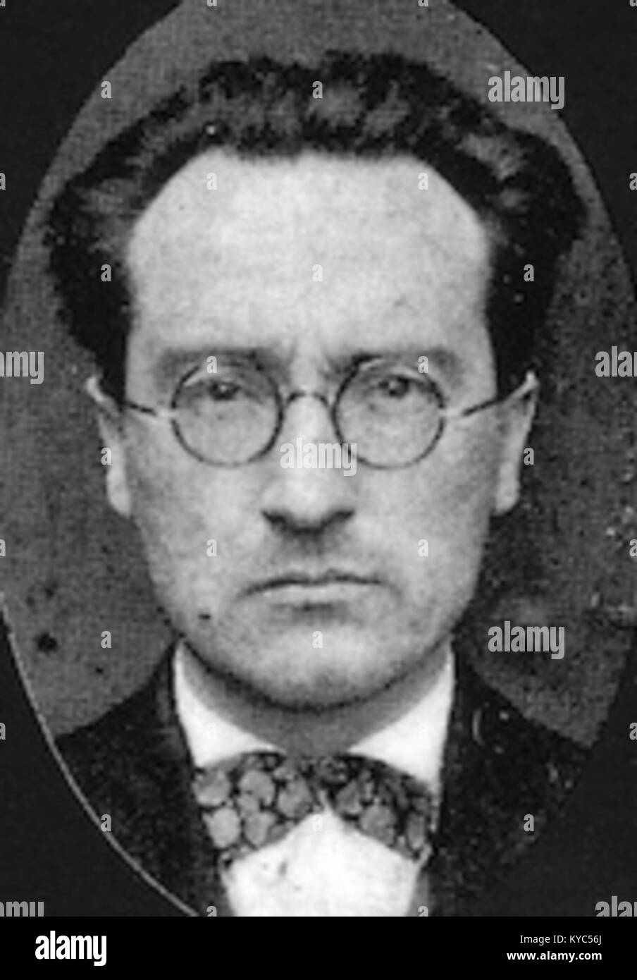 Portrait photograph of Onorato Damen taken in 1925, showing the Italian ...